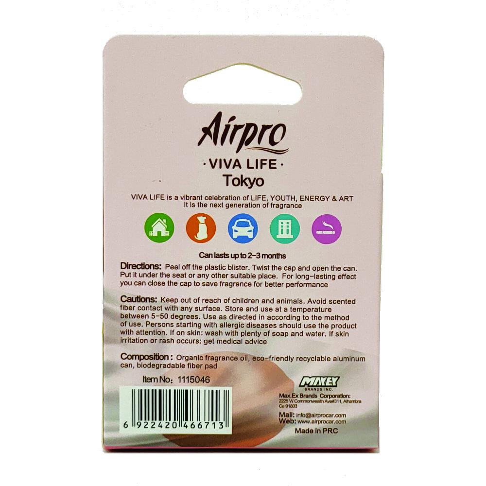 Airpro Tokyo Organic Car Air Freshener Perfume – The Car Care Company